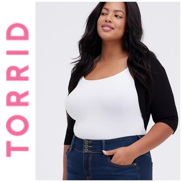 torrid | Jackets & Coats | Torrid Soft Knit Ballet Bolero Shrug Plus ...